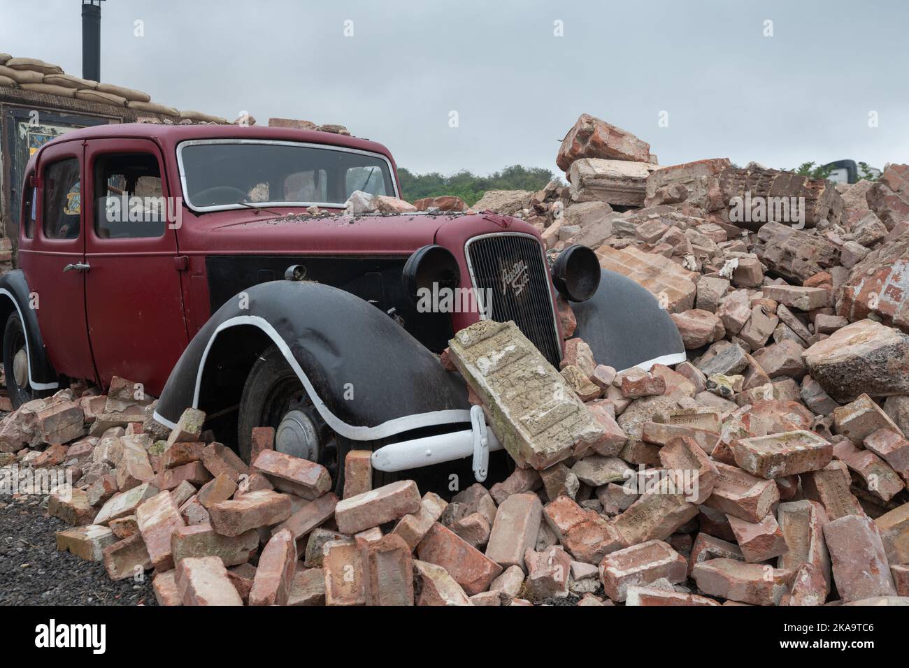 Tarrant Hinton.Dorset.United Kingdom.August 25th 2022.A scrap Austin ...