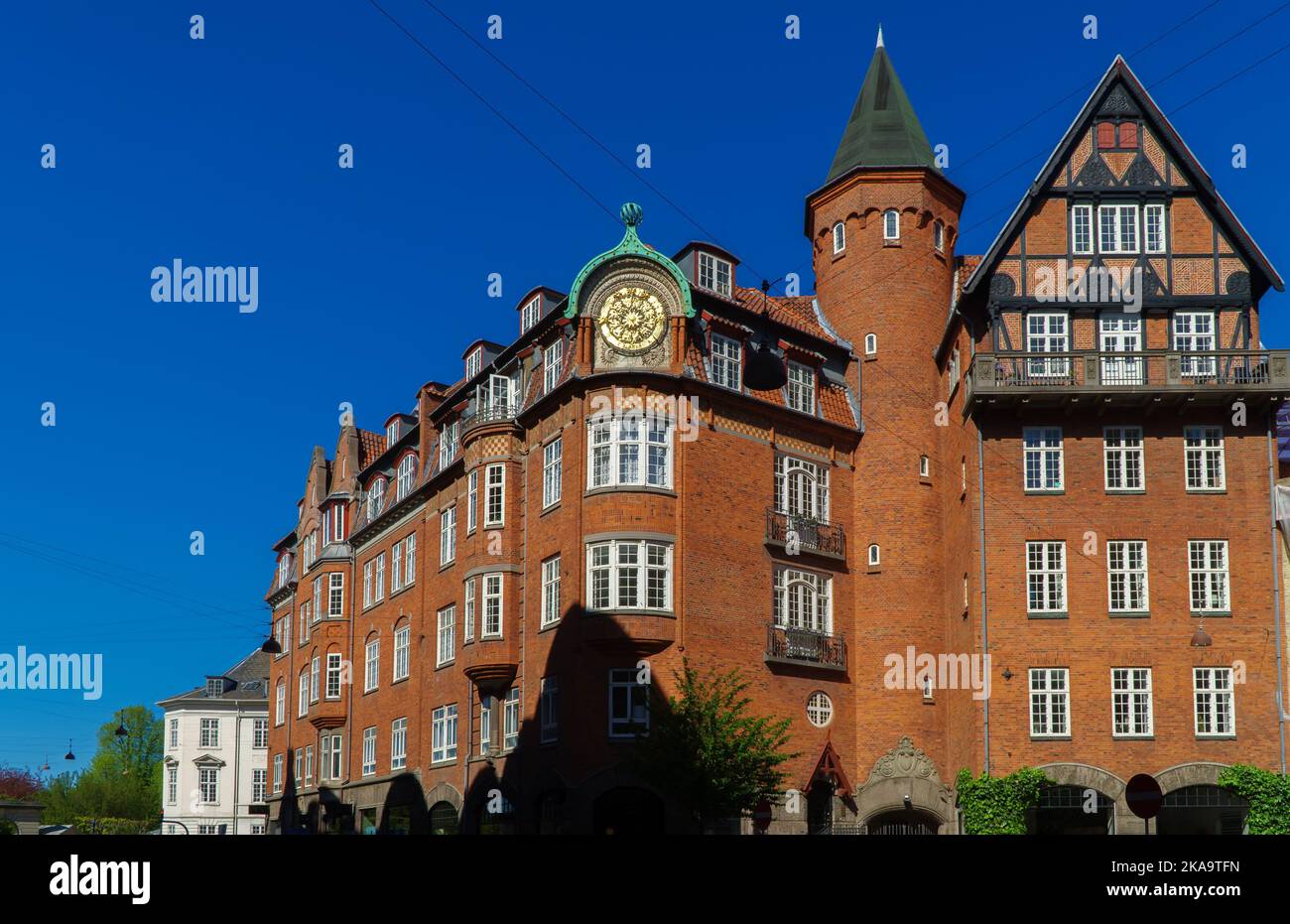 An early National Romantic residential building in Copenhagen Stock ...
