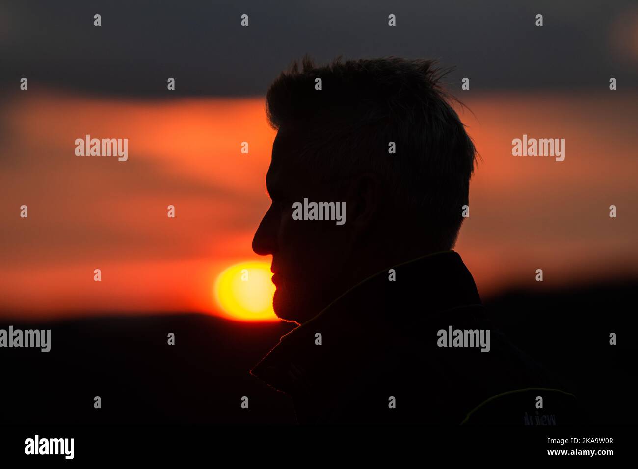 Contemplating the sunset hi-res stock photography and images - Alamy