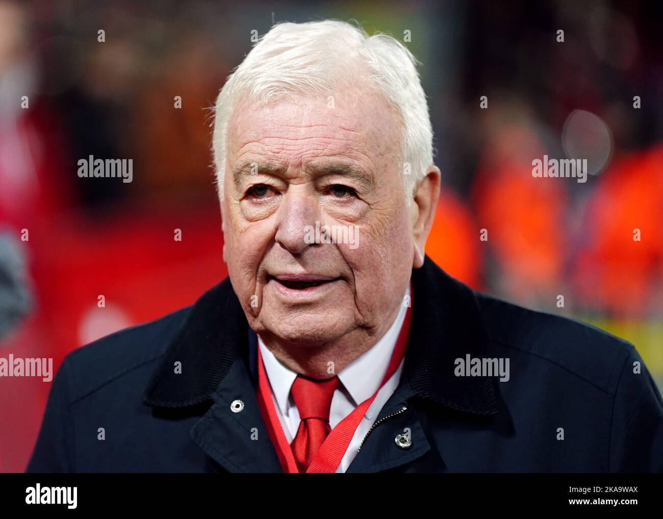Former Liverpool player Ian Callaghan during the UEFA Champions League ...