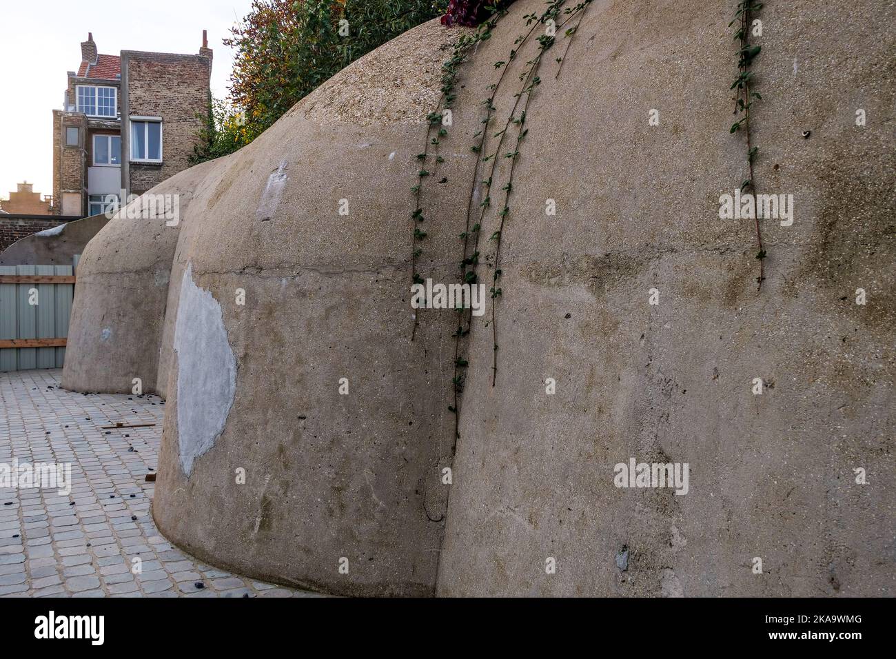 Disused WWII German blockhaus. Fives district, Lille, Nord, Hauts-de ...