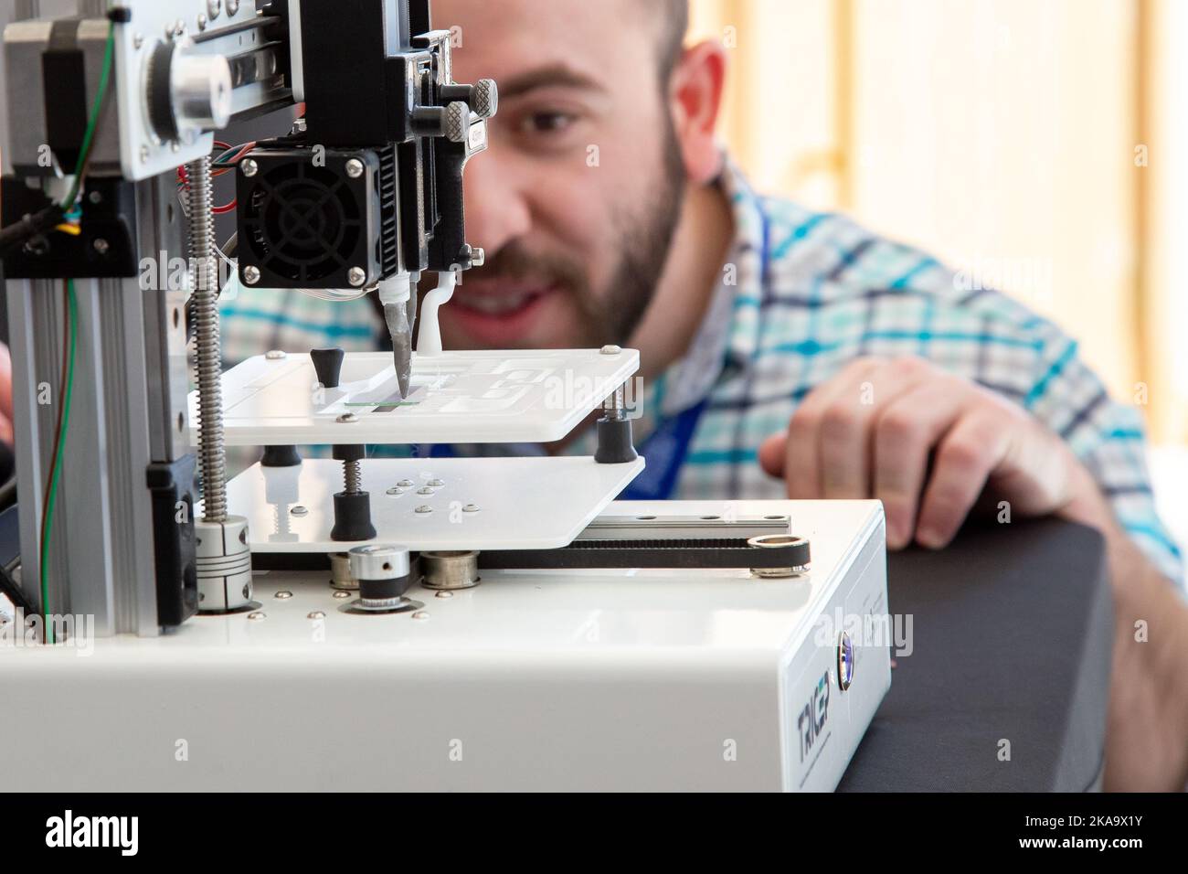 Engineer making 3d model printer hi-res stock photography and images ...