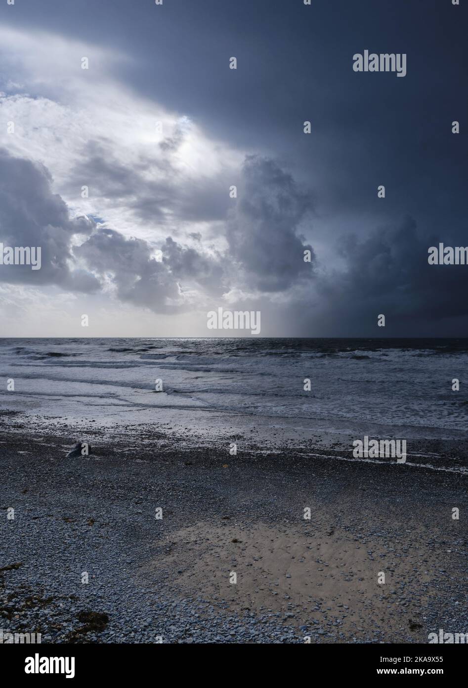 Stormy skies over rough hi-res stock photography and images - Alamy