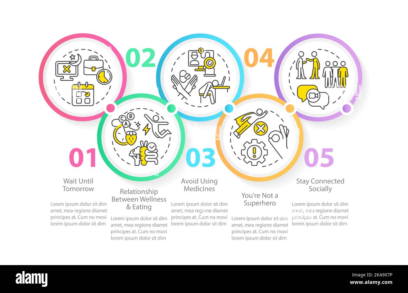 Overcome employees overload infographic template Stock Vector Image ...