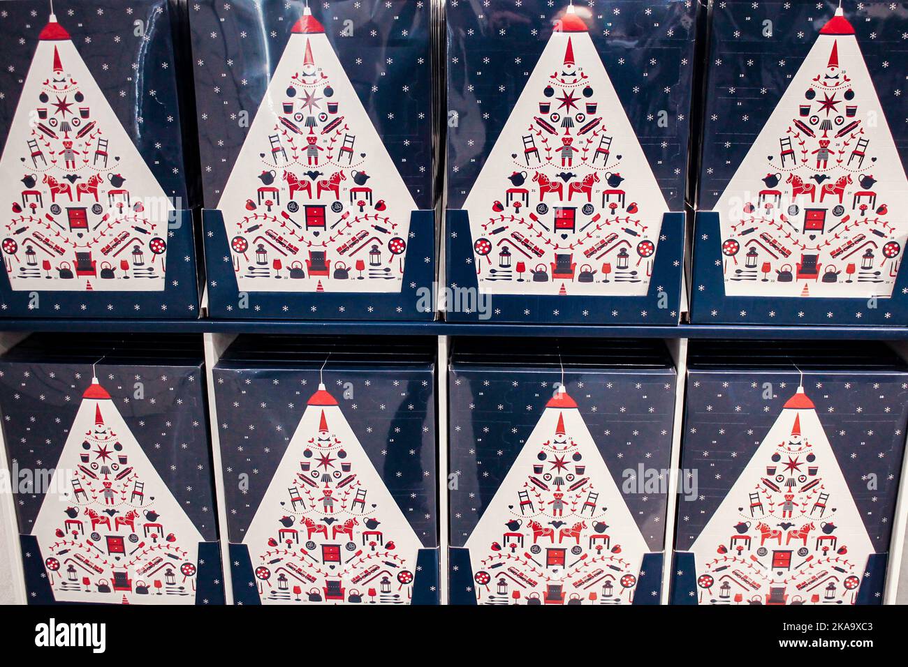 Traditional advent calendar hi-res stock photography and images - Alamy