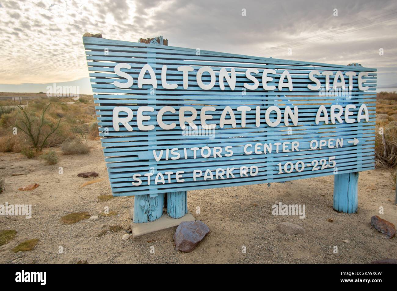 The Signage of Salton Sea State Recreation Area in California, USA ...
