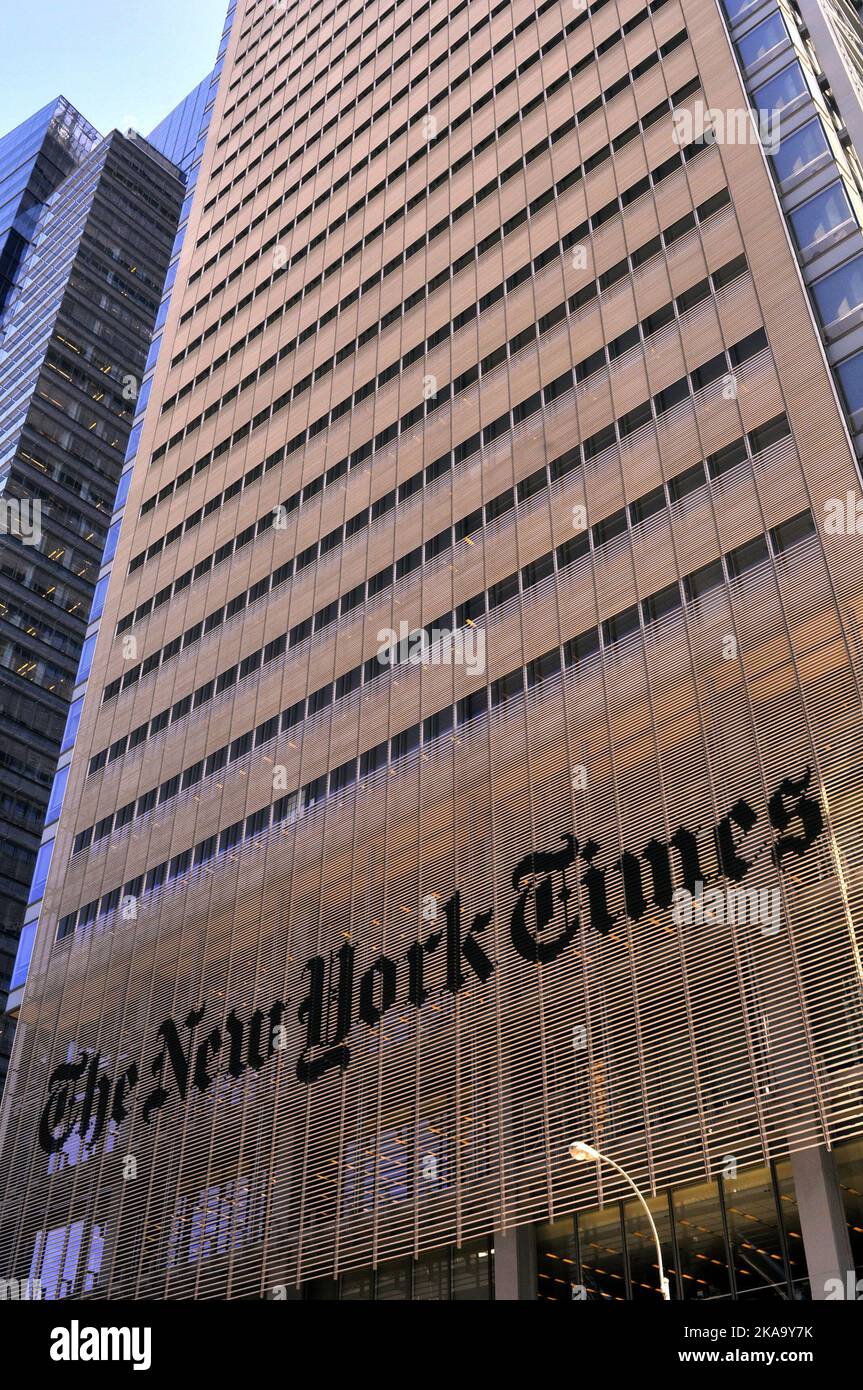 Usa. New York. Manhattan. New York Times building Stock Photo - Alamy