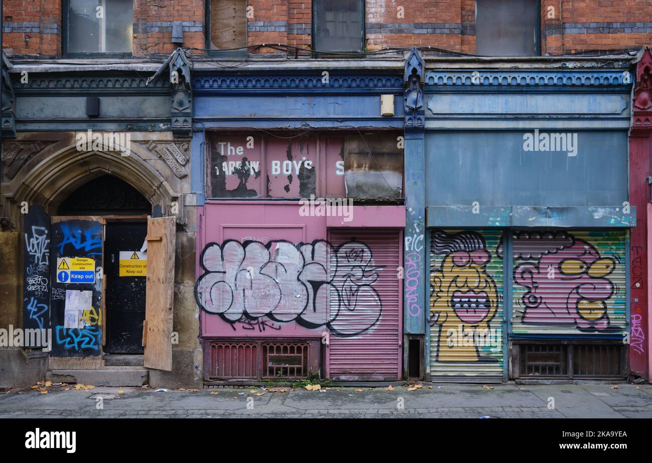 Empty street in manchester city hi-res stock photography and images - Alamy