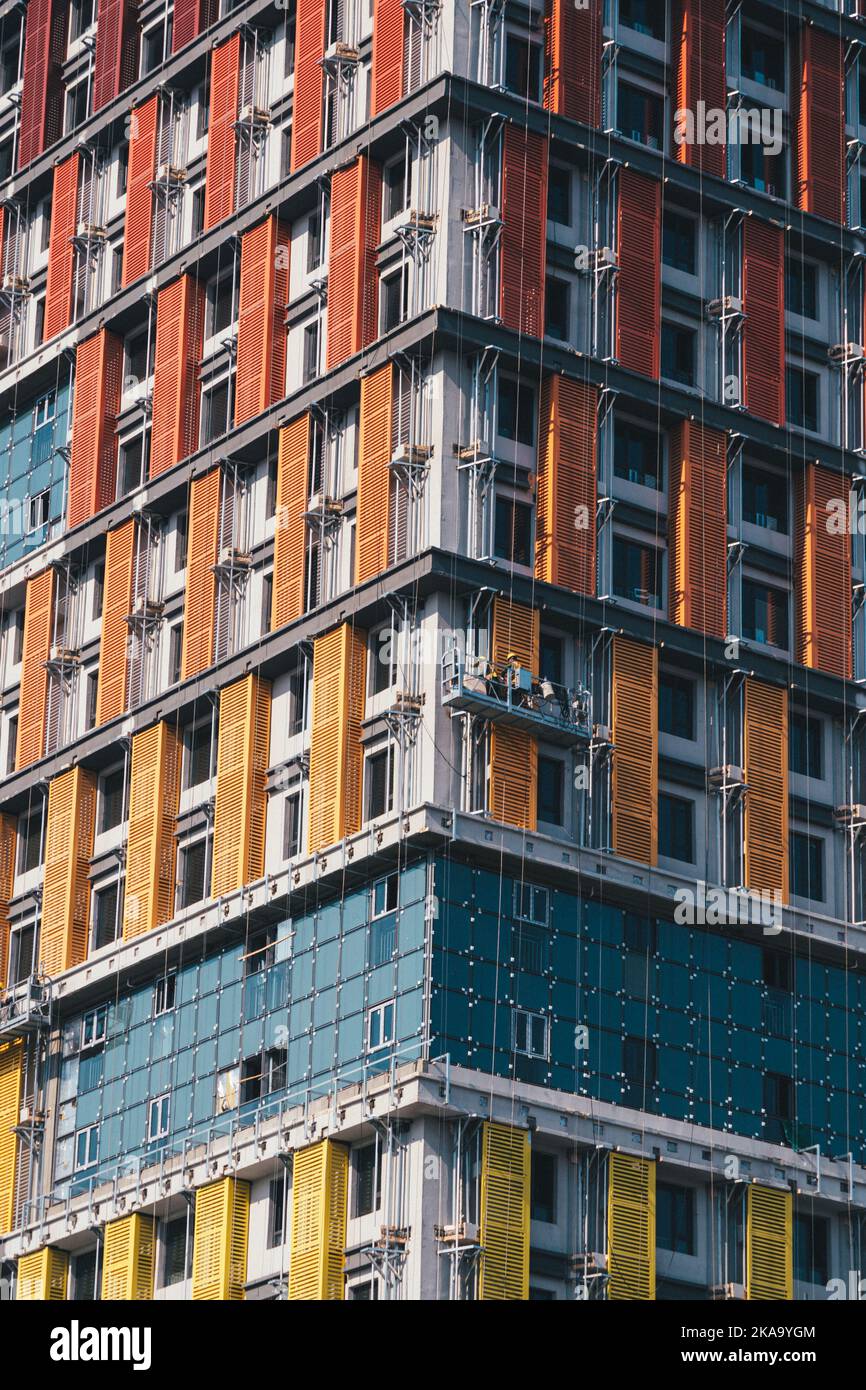 The colorful specific architectural designed building Stock Photo - Alamy