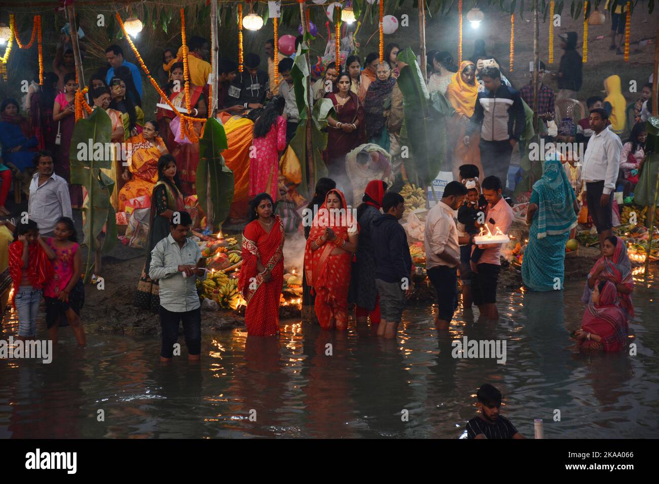 Chhath puja is dedicated to the sun god Surya. The festival is called ...