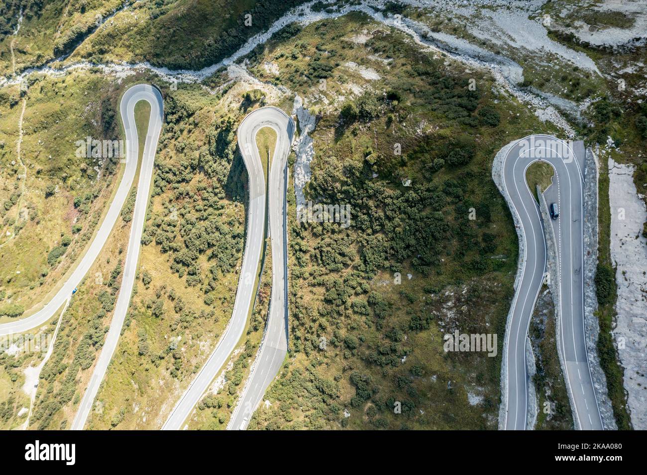 Grimsel pass mountain road hi-res stock photography and images - Alamy