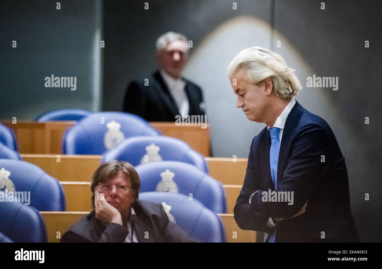 2022-11-01 21:51:38 THE HAGUE - Geert Wilders (PVV) during an ...