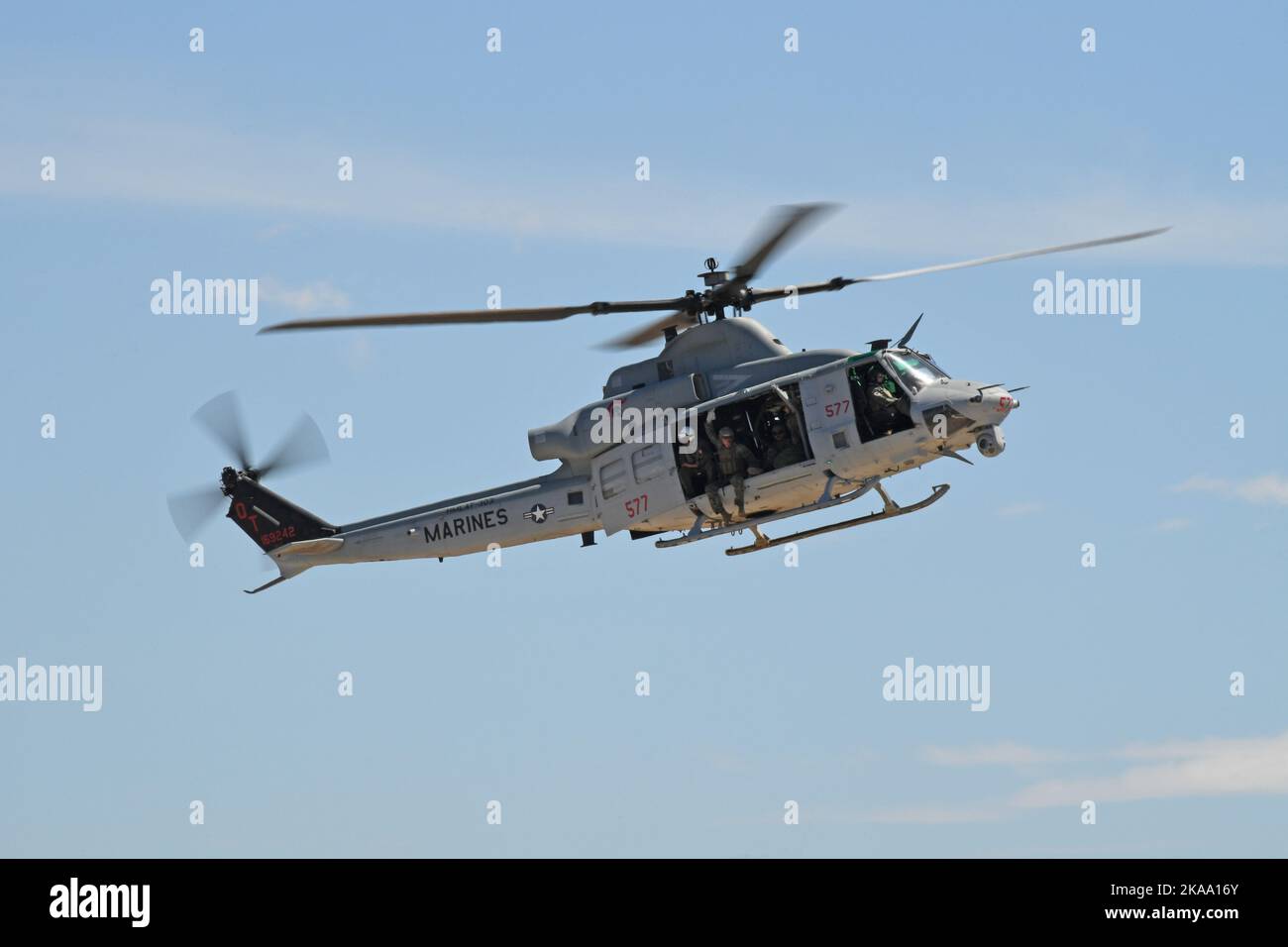 USMC UH-1Y Venom in flight Stock Photo - Alamy