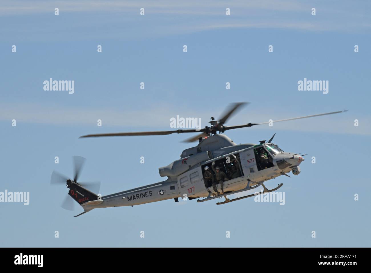 USMC UH-1Y Venom in flight Stock Photo - Alamy