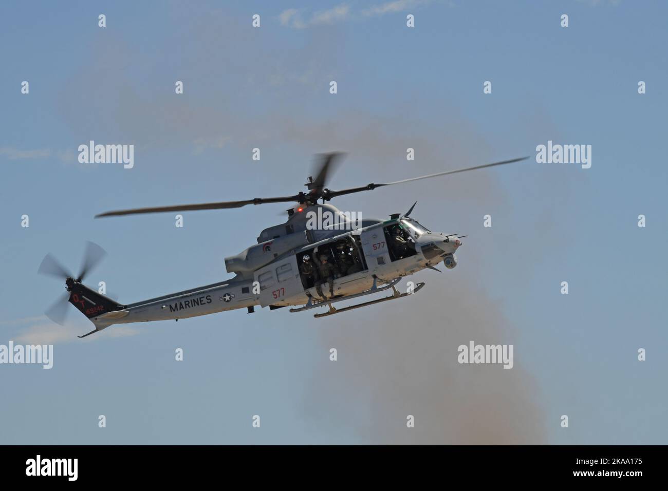 USMC UH-1Y Venom in flight Stock Photo - Alamy