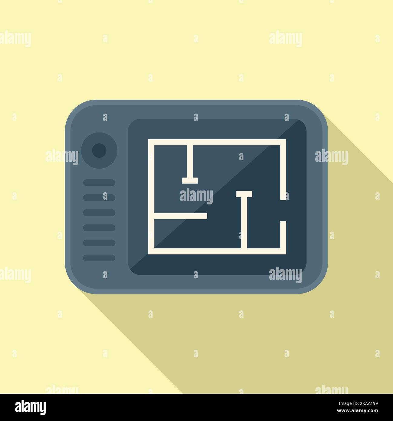 Tablet redesign icon flat vector. Web page. People studio Stock Vector ...