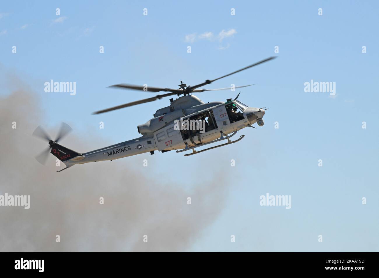 USMC UH-1Y Venom in flight Stock Photo - Alamy