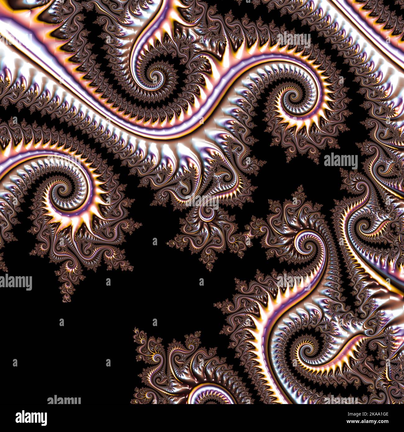 Take a look in the nice infinity of computer rendered visual art fractals - abstract design ...