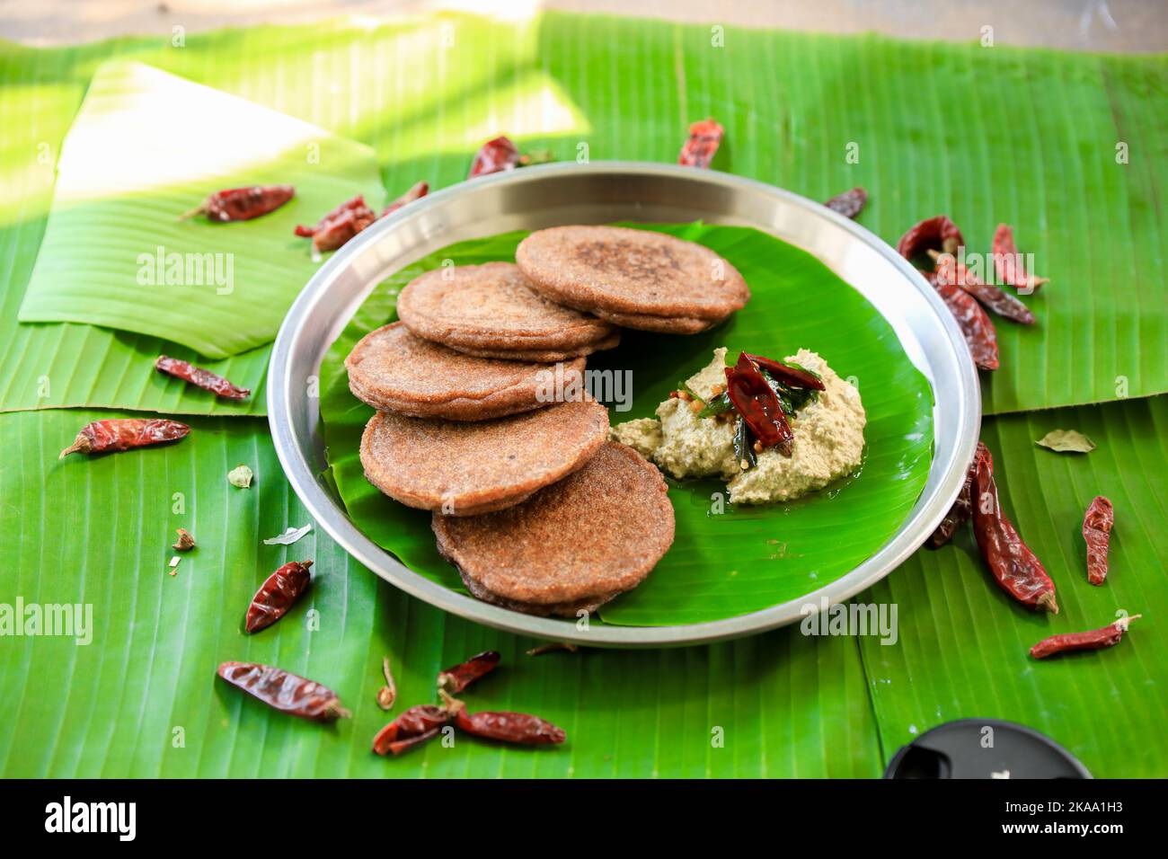 south indian famous breakfast raagi Stock Photo - Alamy