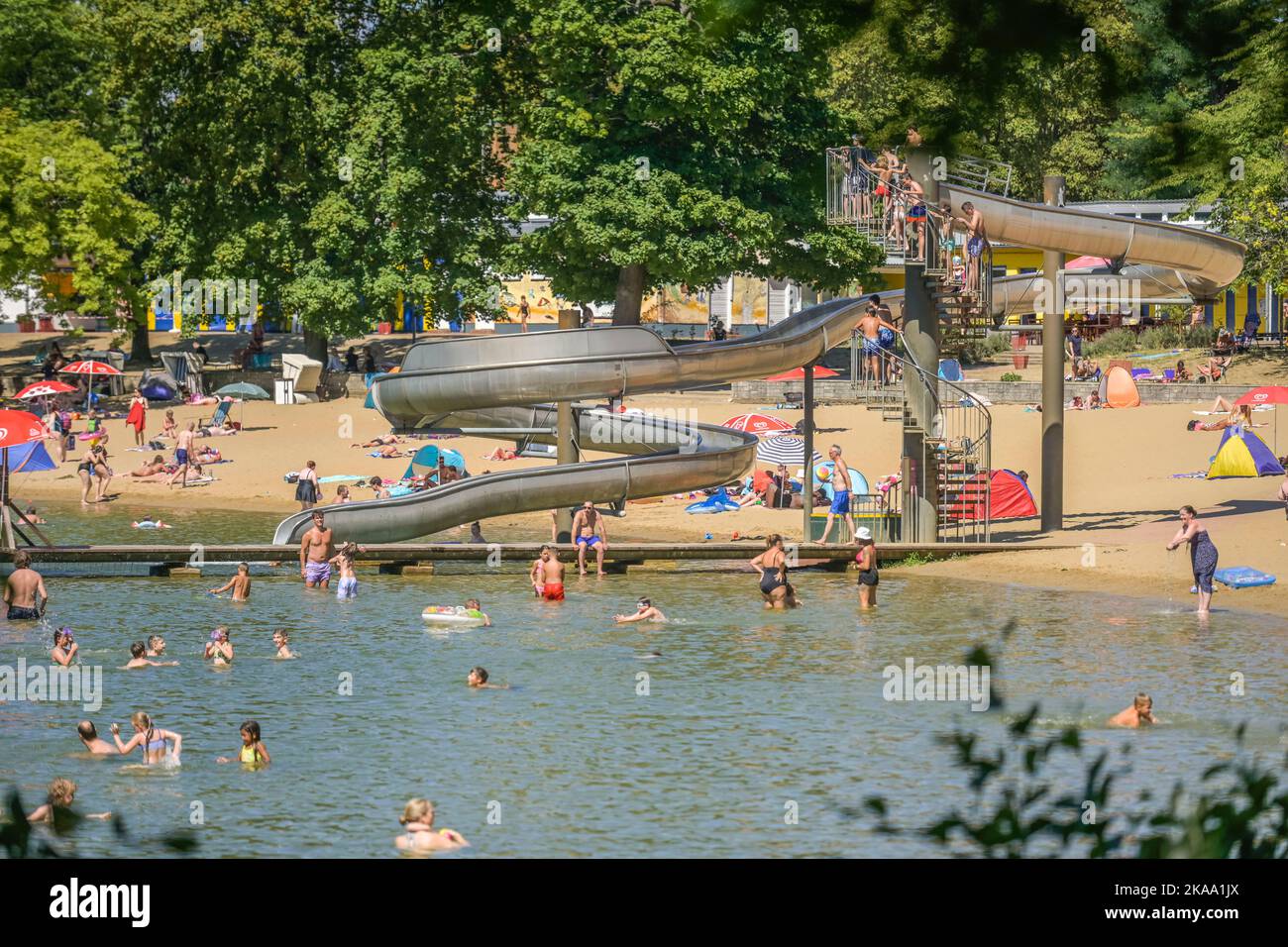 Strandbad Orankesee, Hohenschönhausen, Lichtenberg, Berlin, Deutschland ...