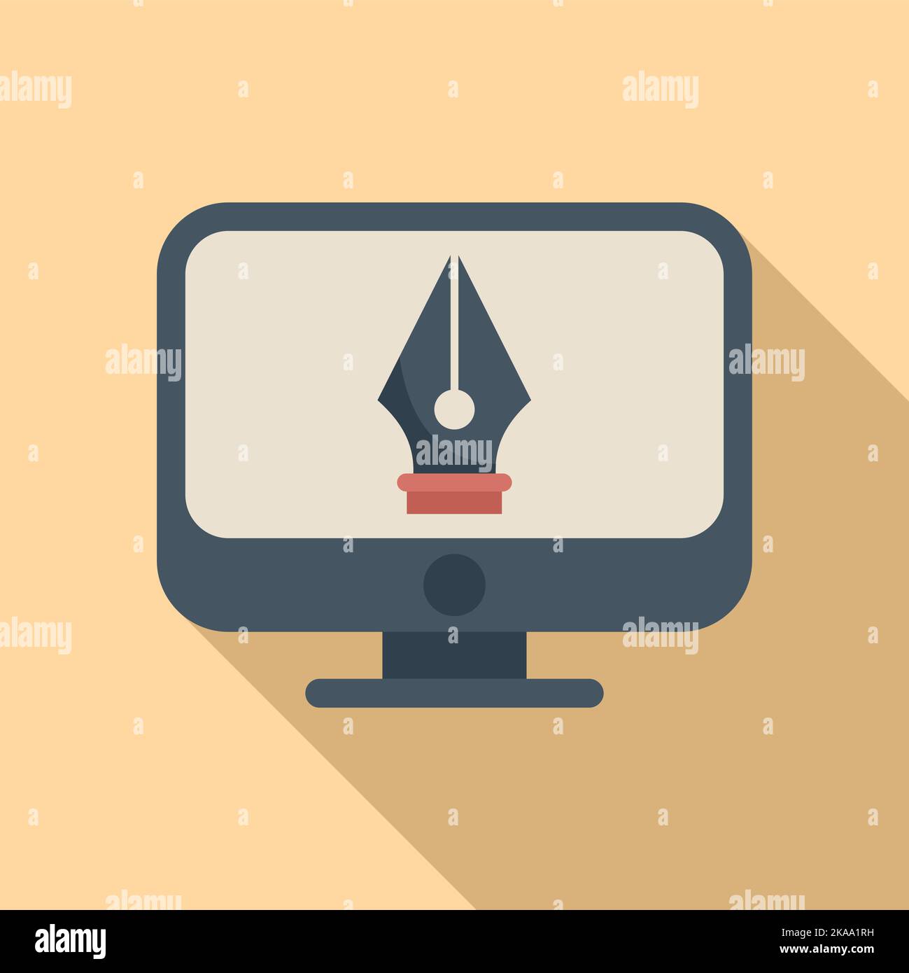 Draw redesign icon flat vector. Web ui. App content Stock Vector Image ...