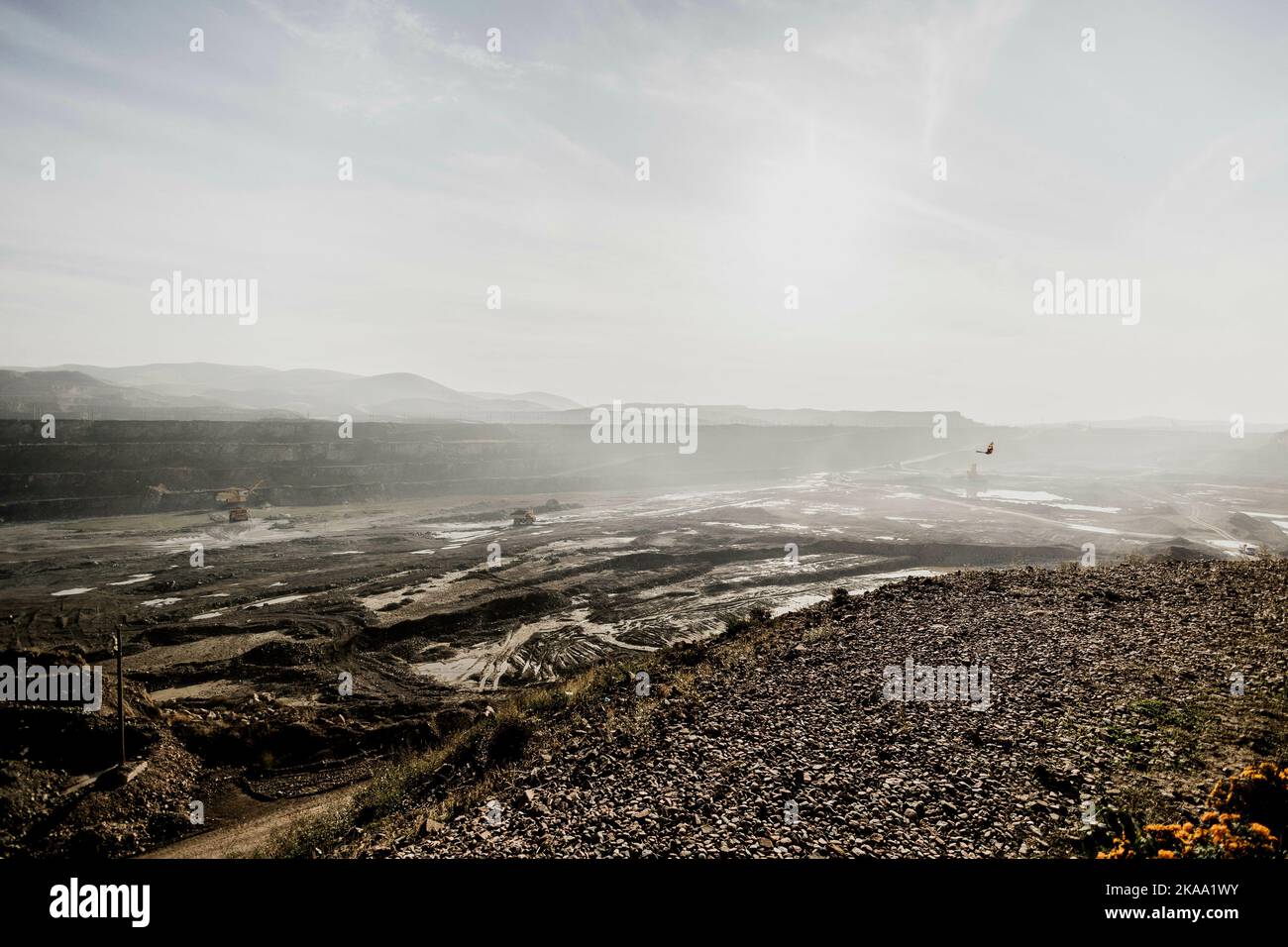 Almalyk, Usbekistan. 01st Nov, 2022. View of the Almalyk Mining Plant ...