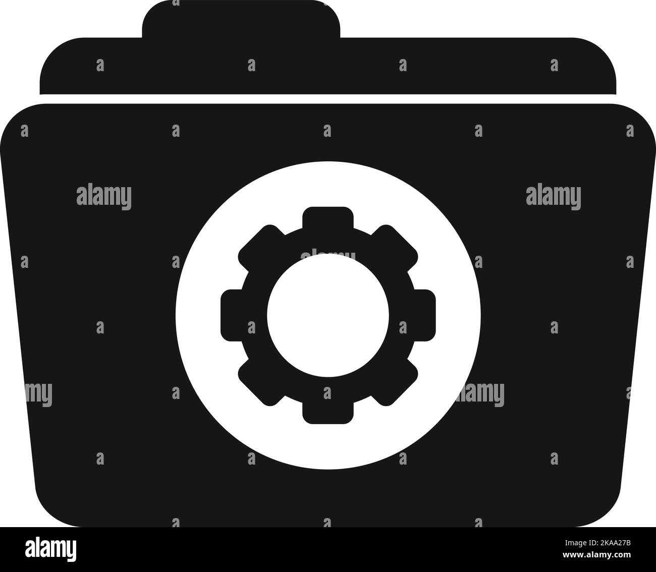 Folder gear icon simple vector. Web ui. Ux page Stock Vector Image & Art - Alamy