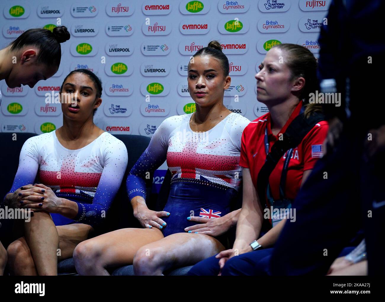 Great Britain's Georgia Mae Fenton during day four of the FIG Artistic ...