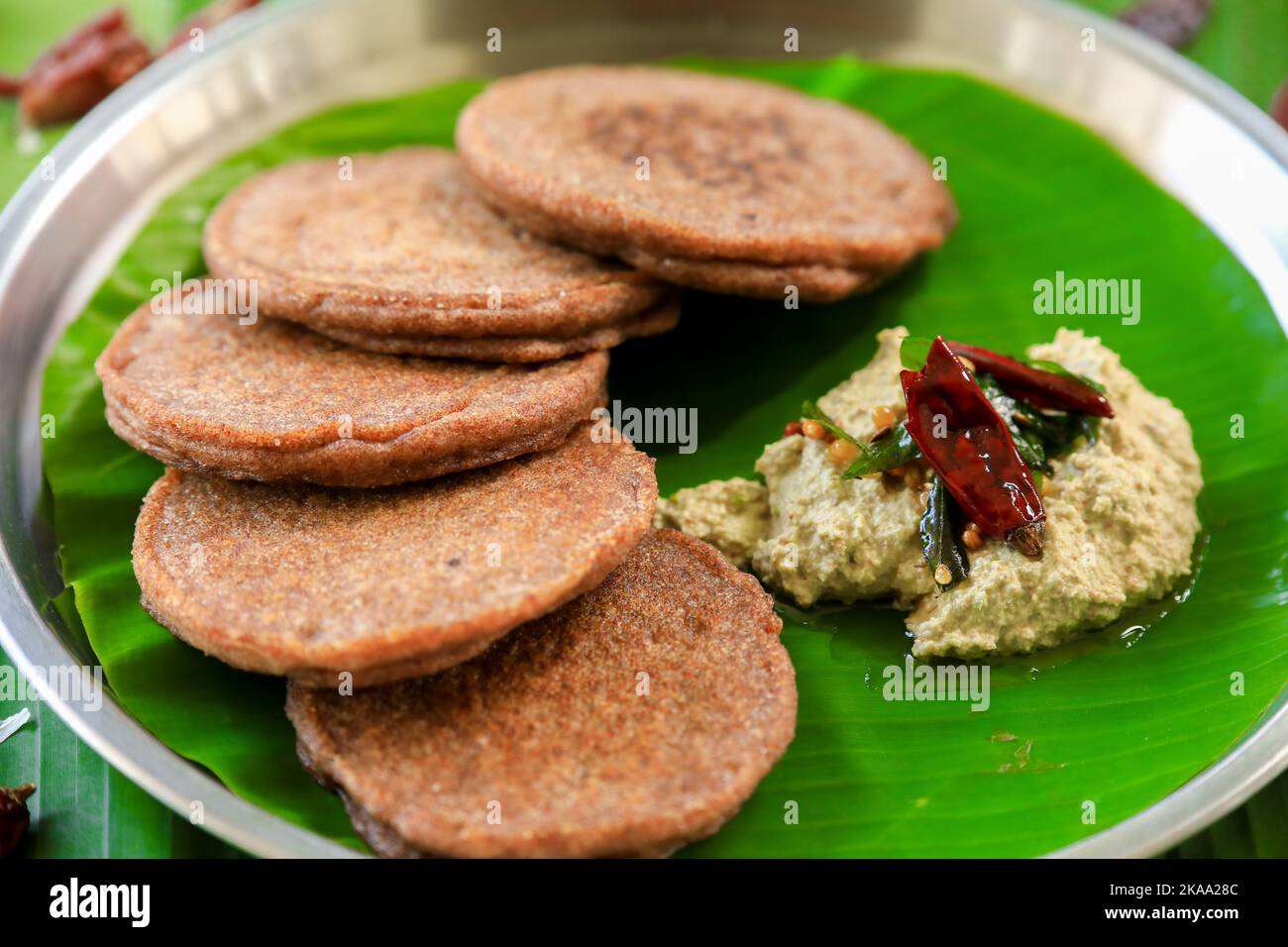 south indian famous breakfast raagi Stock Photo - Alamy