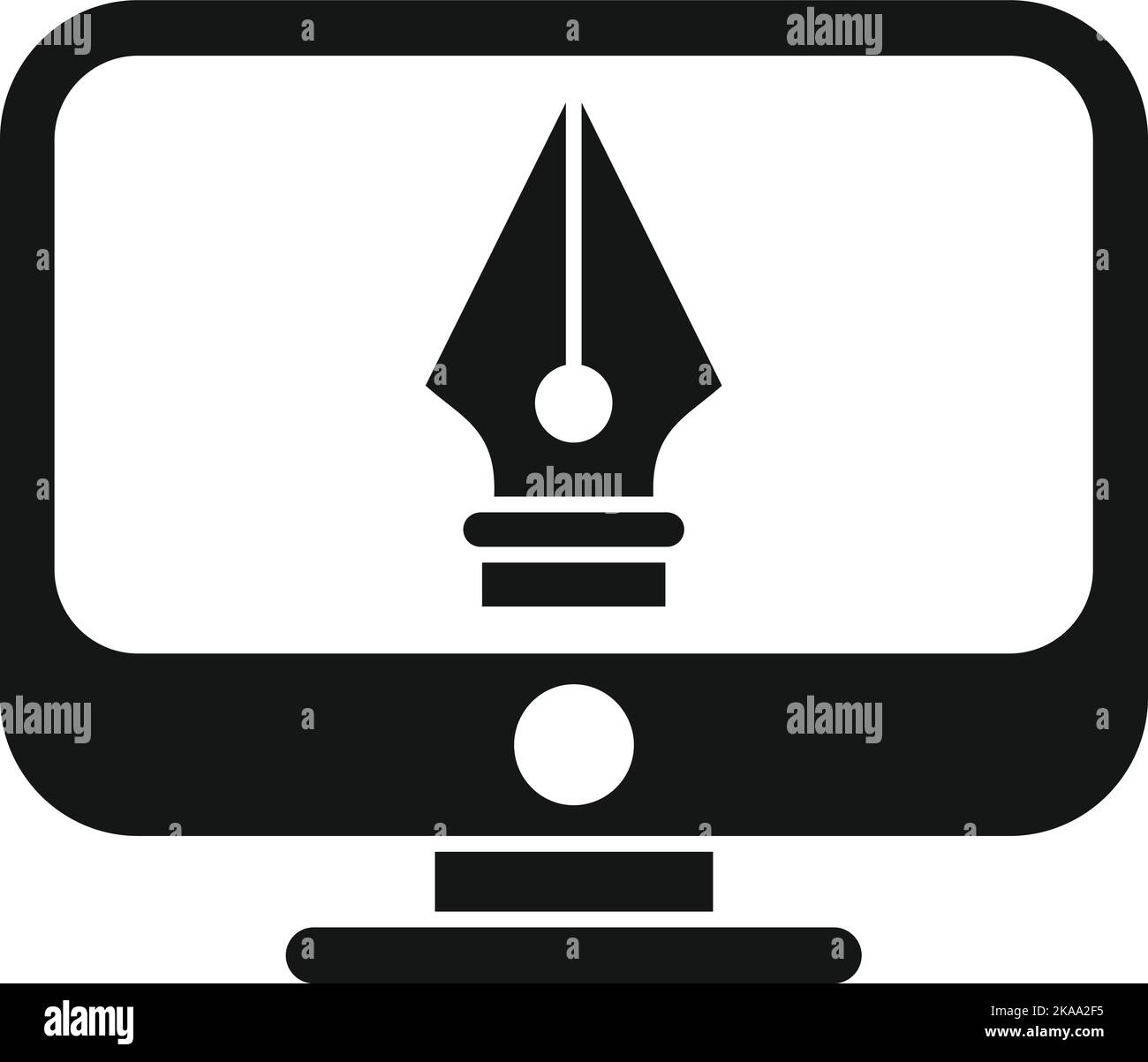 Draw redesign icon simple vector. Web ui. App content Stock Vector ...