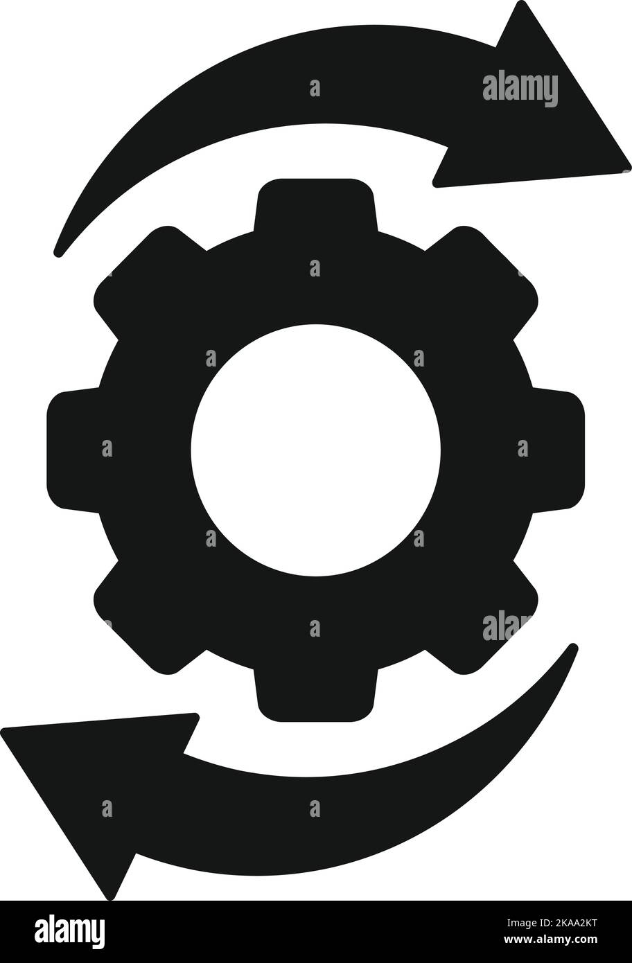 Redesign gear icon simple vector. Web ui. Page build Stock Vector Image ...