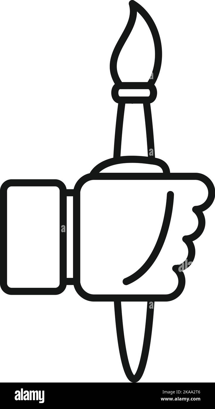 Redesign pencil icon outline vector. Page build. Agency template Stock ...