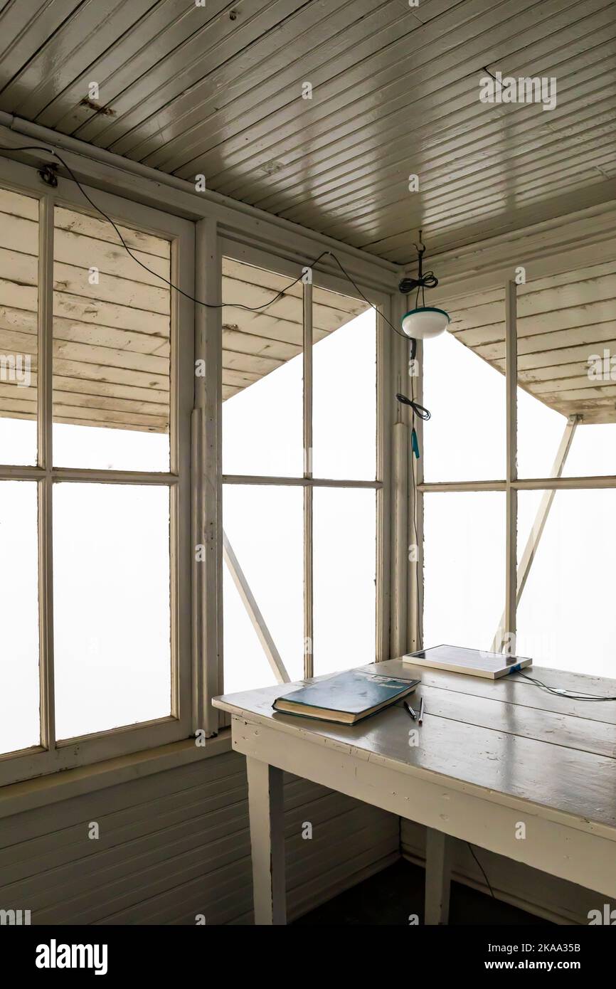 Interior of Evergreen Mountain Lookout, Mt. Baker–Snoqualmie National ...