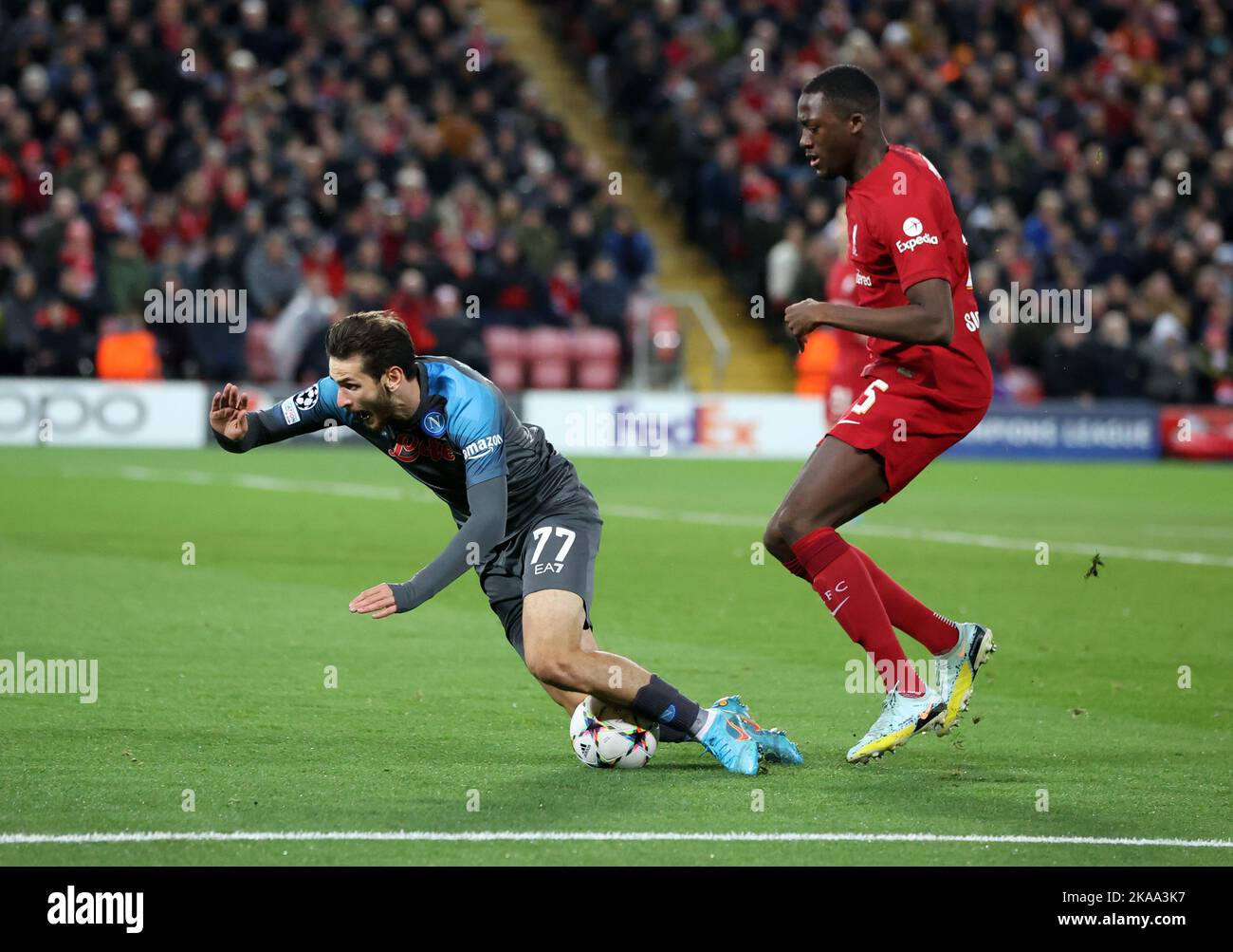 Anfield Stadium, Liverpool, England: 1st November 2022, Champions ...
