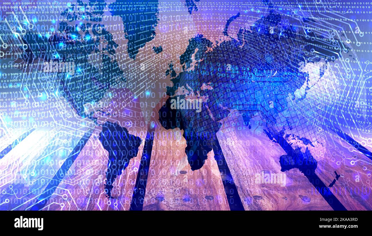 High speed. world map abstract technology background concept.Speed ...