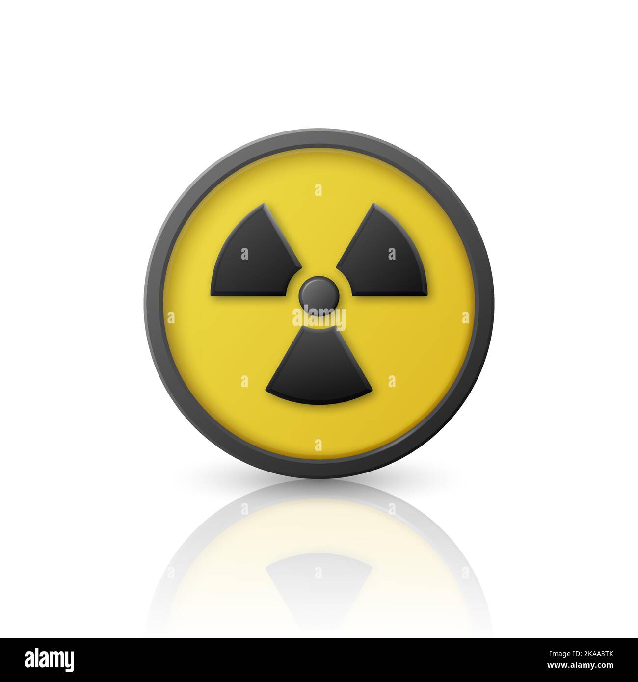 Vector Yellow Warning, Danger Radiation Sign Icon Isolated. Nuclear ...