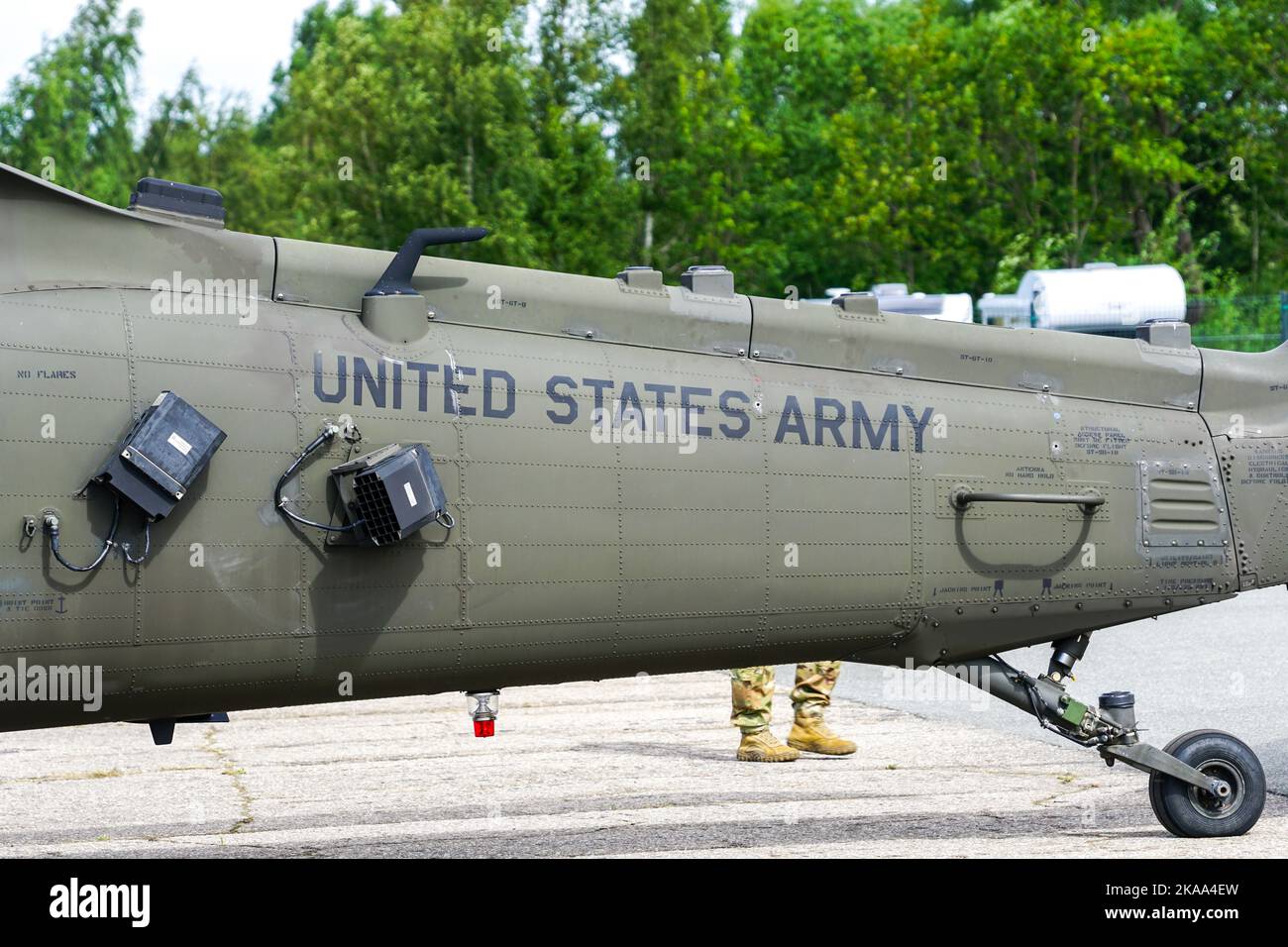 Liepaja, Latvia - August 7, 2022: Sikorsky UH-60 Black Hawk helicopter ...