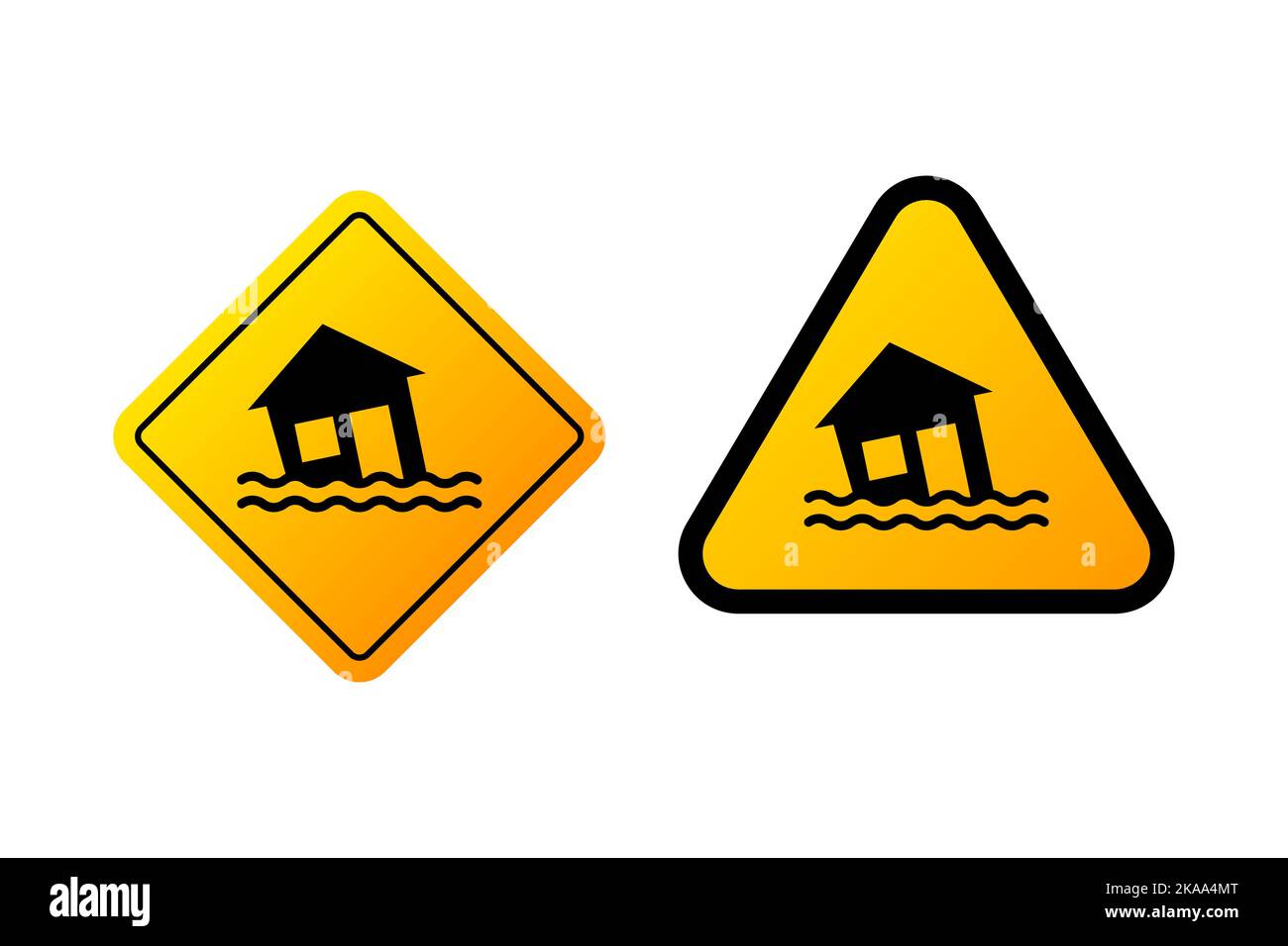 Flood Disaster Yellow Sign. Vector illustration Stock Vector Image ... Flood Disaster Yellow Sign. Vector illustration Stock Vector Image ...