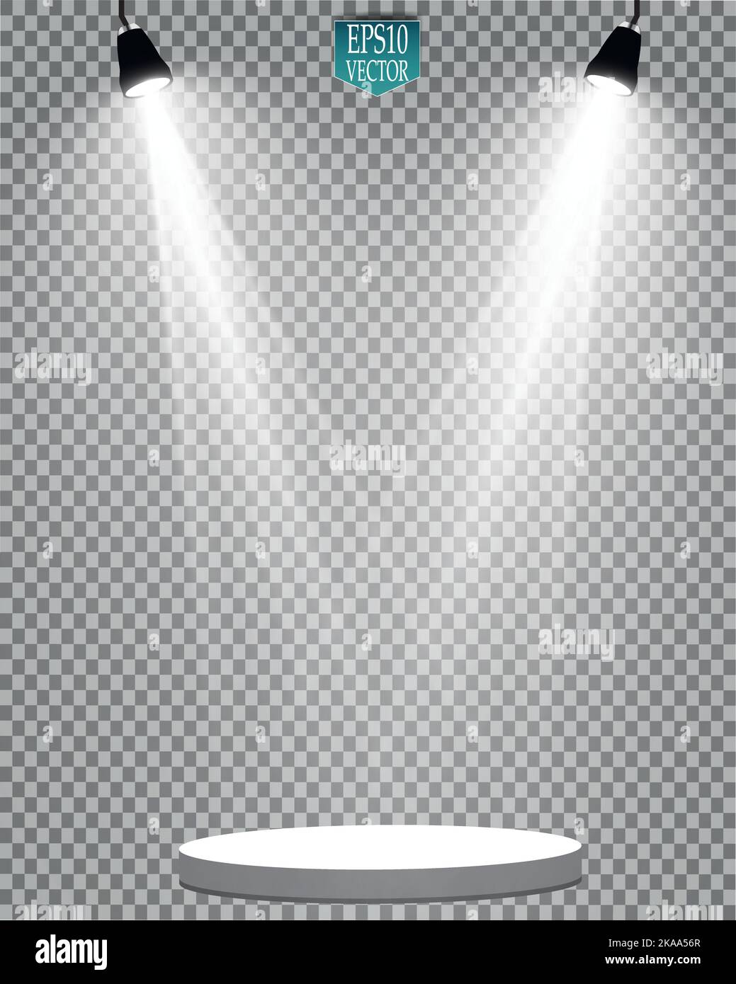 Vector Spotlights. Scene. Light Effects. Glow light effect Stock Vector ...