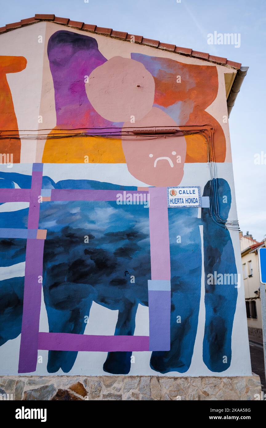 Artist Nulo mural artwork during Asalto International Urban Art ...