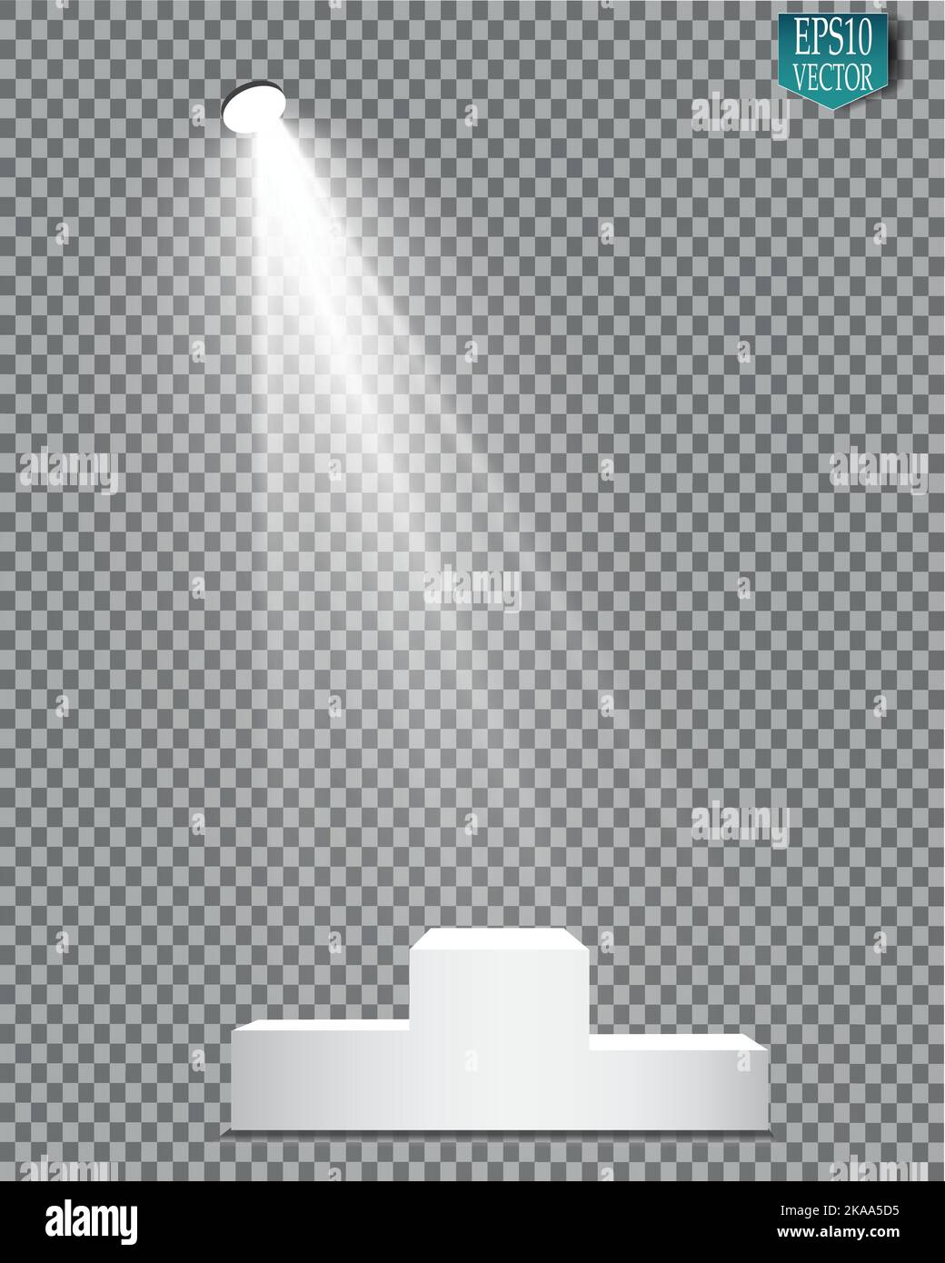 Empty winners podium with first, second and third place for award ...