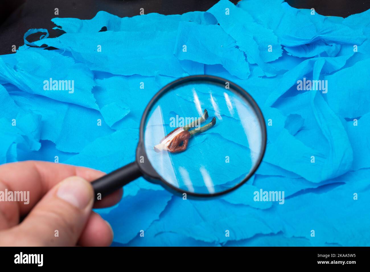 Little tiny man person figurine in view Stock Photo - Alamy