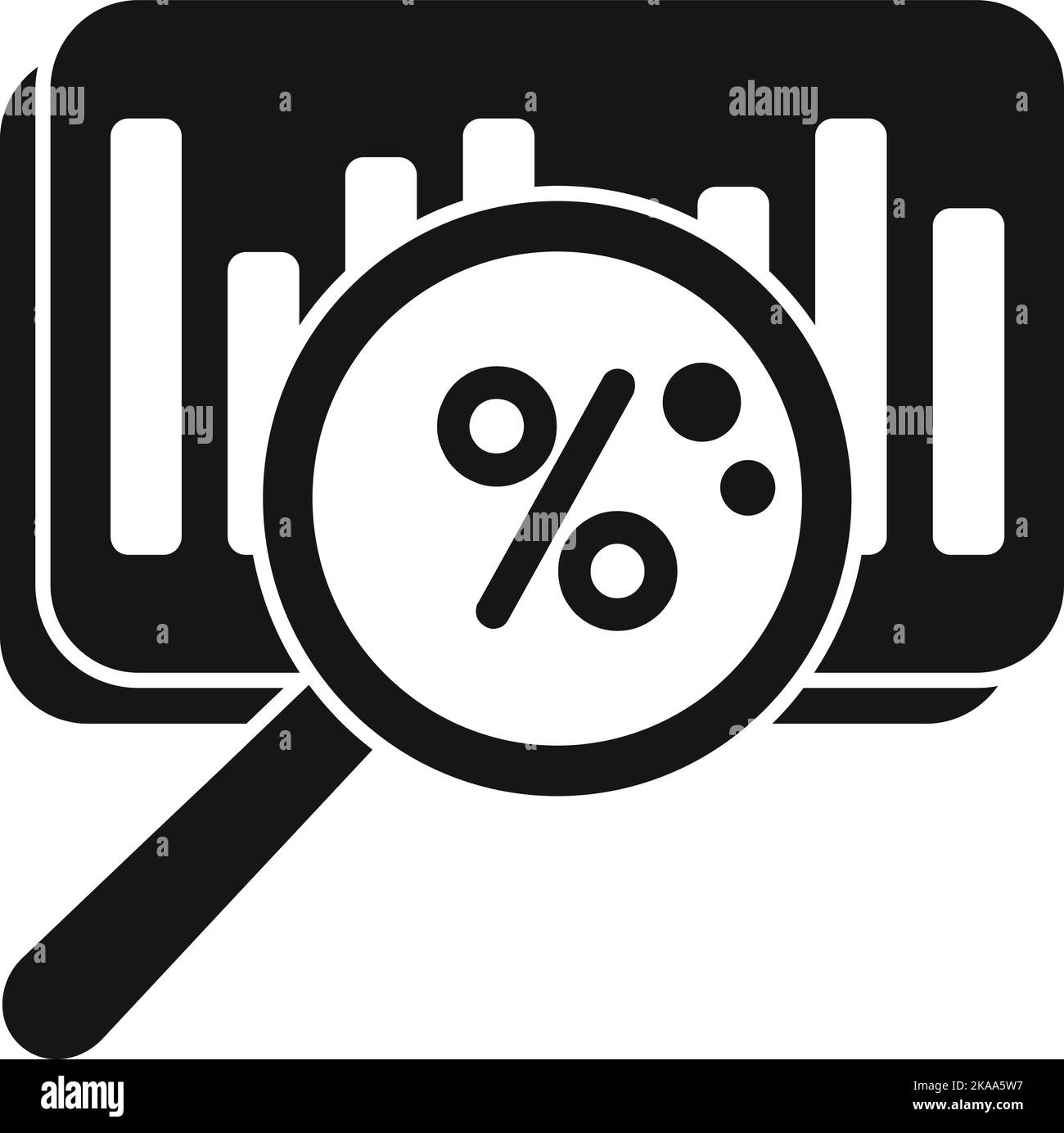Percent market segmentation icon simple vector. Segment target. Chart ...