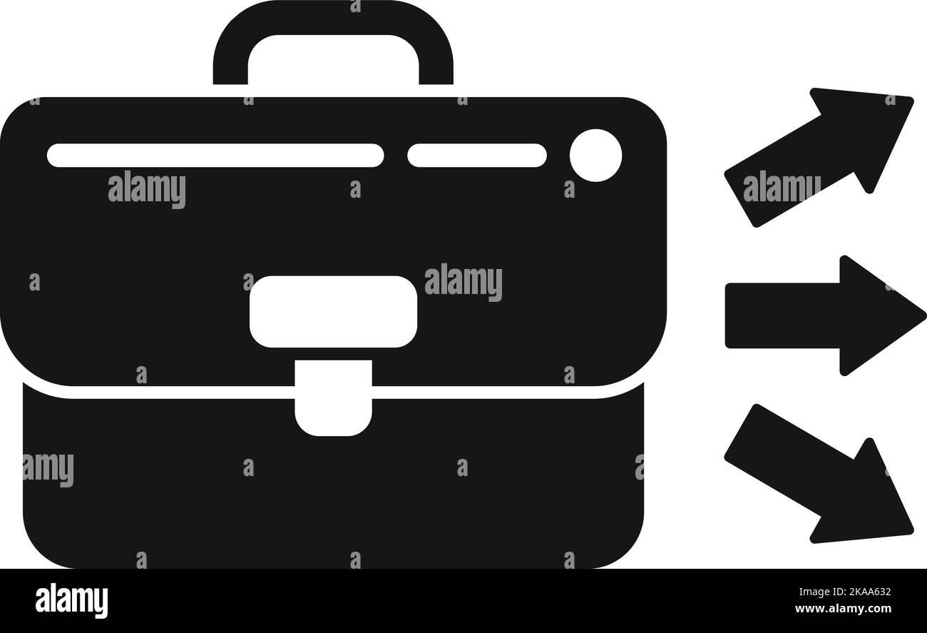 Business case icon simple vector. Target market. Share lead Stock ...