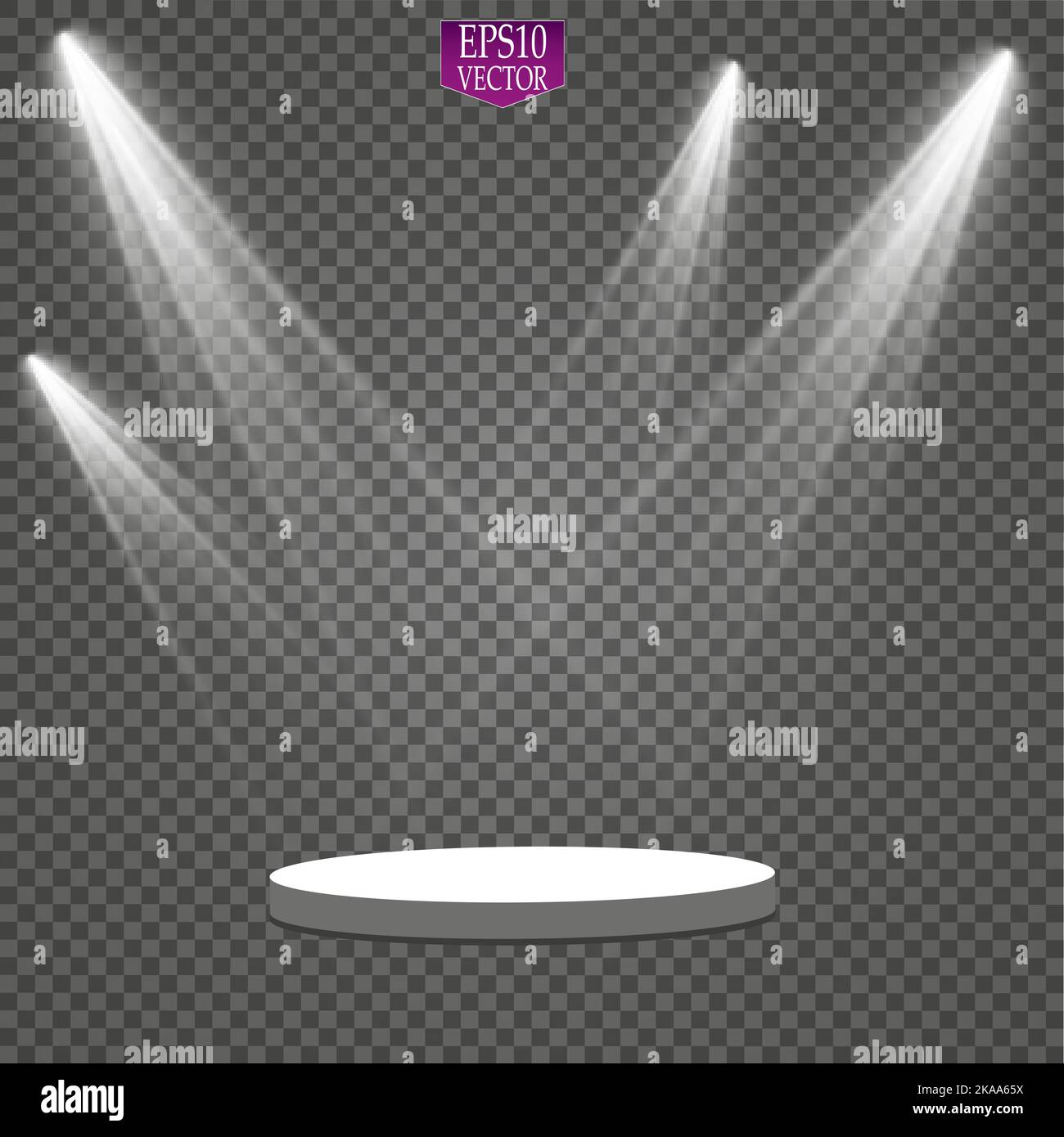 Vector Spotlights. Scene. Light Effects. Glow light effect Stock Vector ...