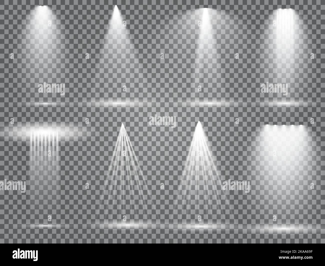 Vector Spotlights. Scene. Light Effects. Glow light effect Stock Vector ...