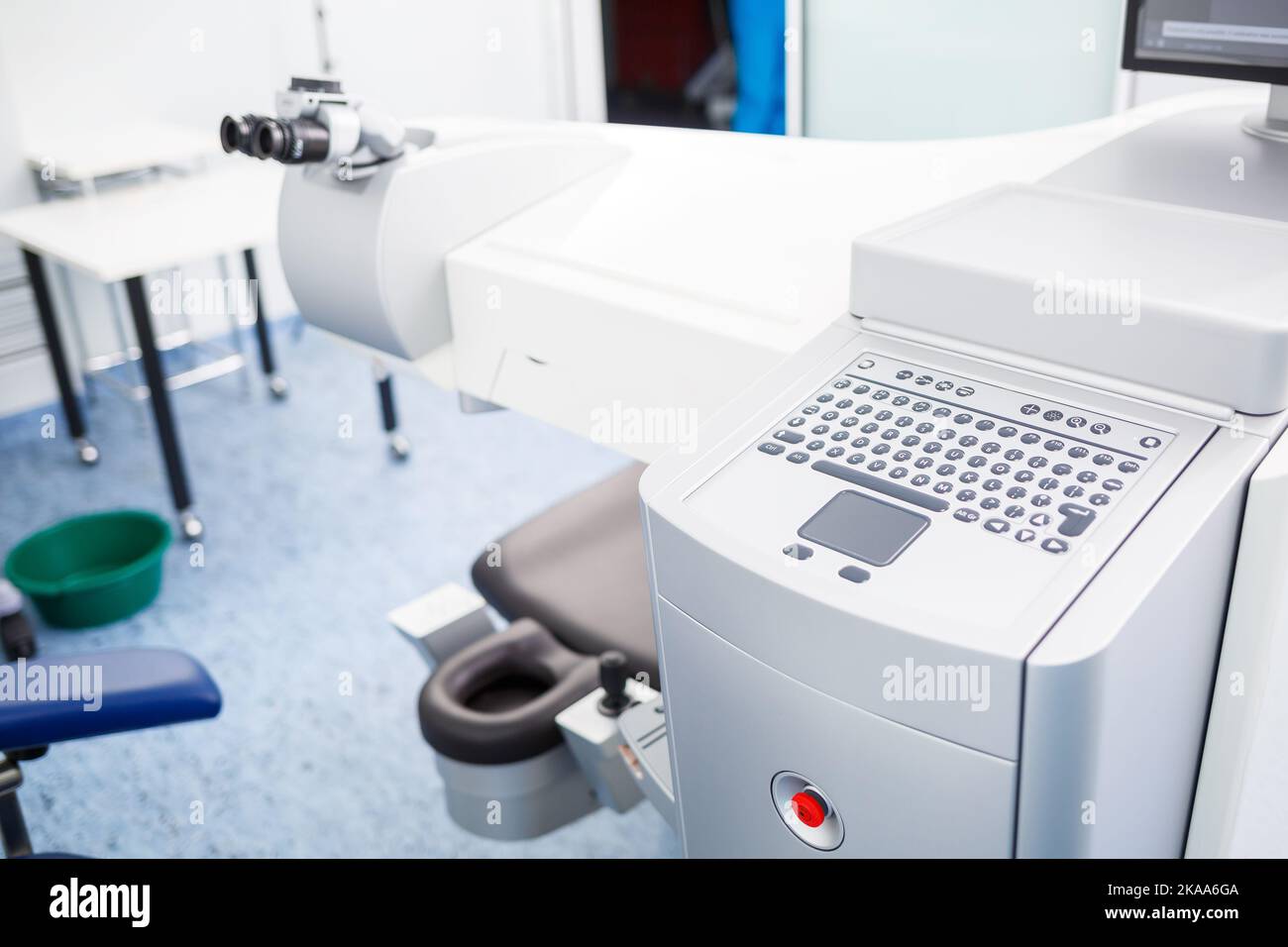 Microscopic apparatus for testing eyesight. Ophthalmology and treatment ...
