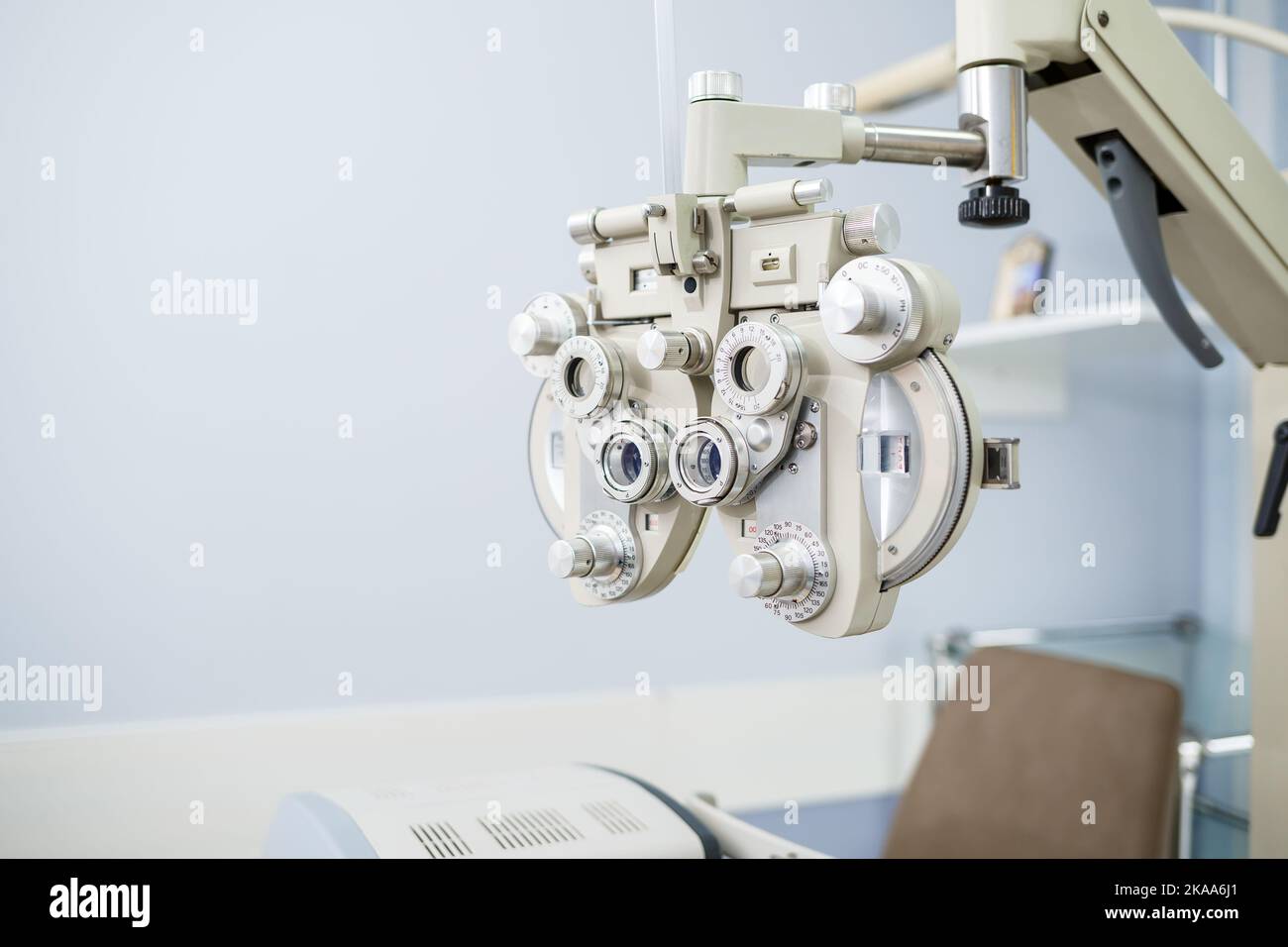 Microscopic apparatus for testing eyesight. Ophthalmology and treatment ...