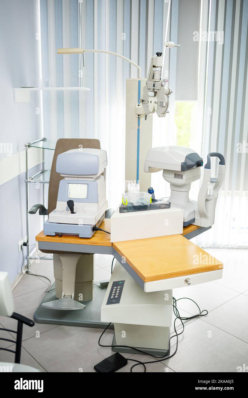 Microscopic apparatus for testing eyesight. Ophthalmology and treatment ...