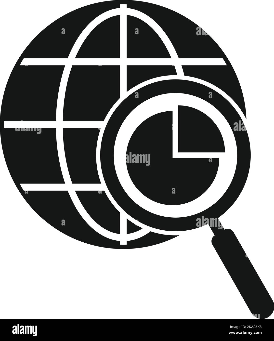 Global market icon simple vector. Target segment. Business share Stock ...